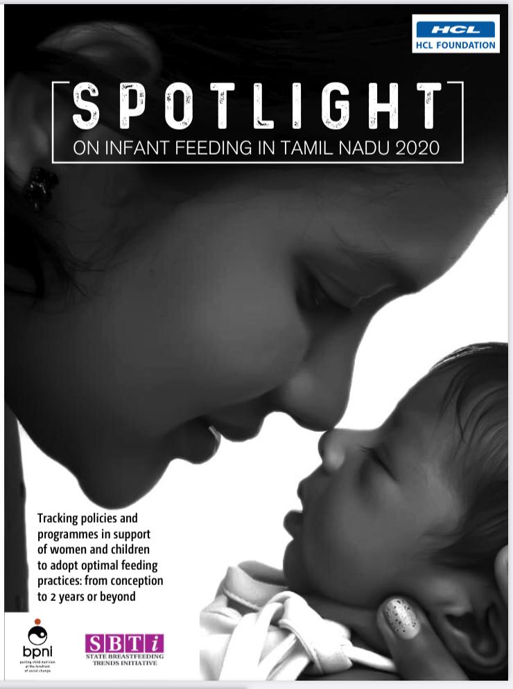 SBTi Report on Spotlight on Infant Feeding in Tamil Nadu 2020 - BPNI